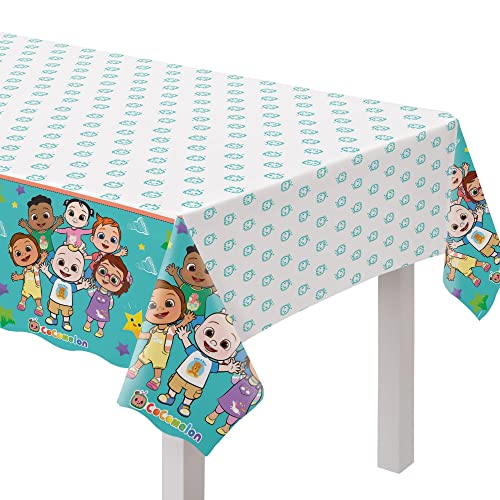 amscan Cocomelon Birthday Party Supplies Bundle Includes Plastic Table Covers - 2 Pack