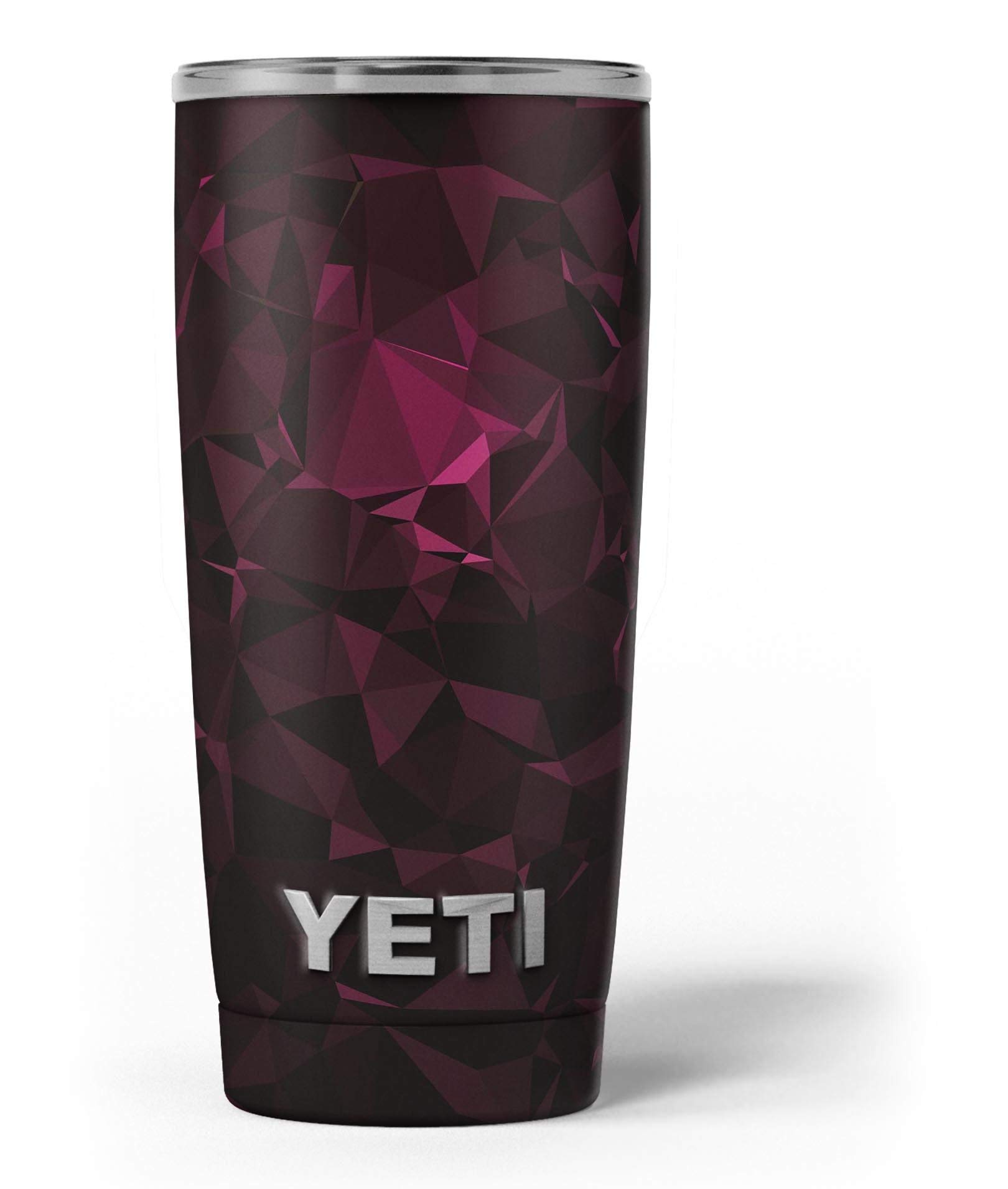 Design Skinz Pink Geometric V11 - Skin Decal Vinyl Wrap Kit Compatible with The Yeti Rambler Cooler Tumbler Cups