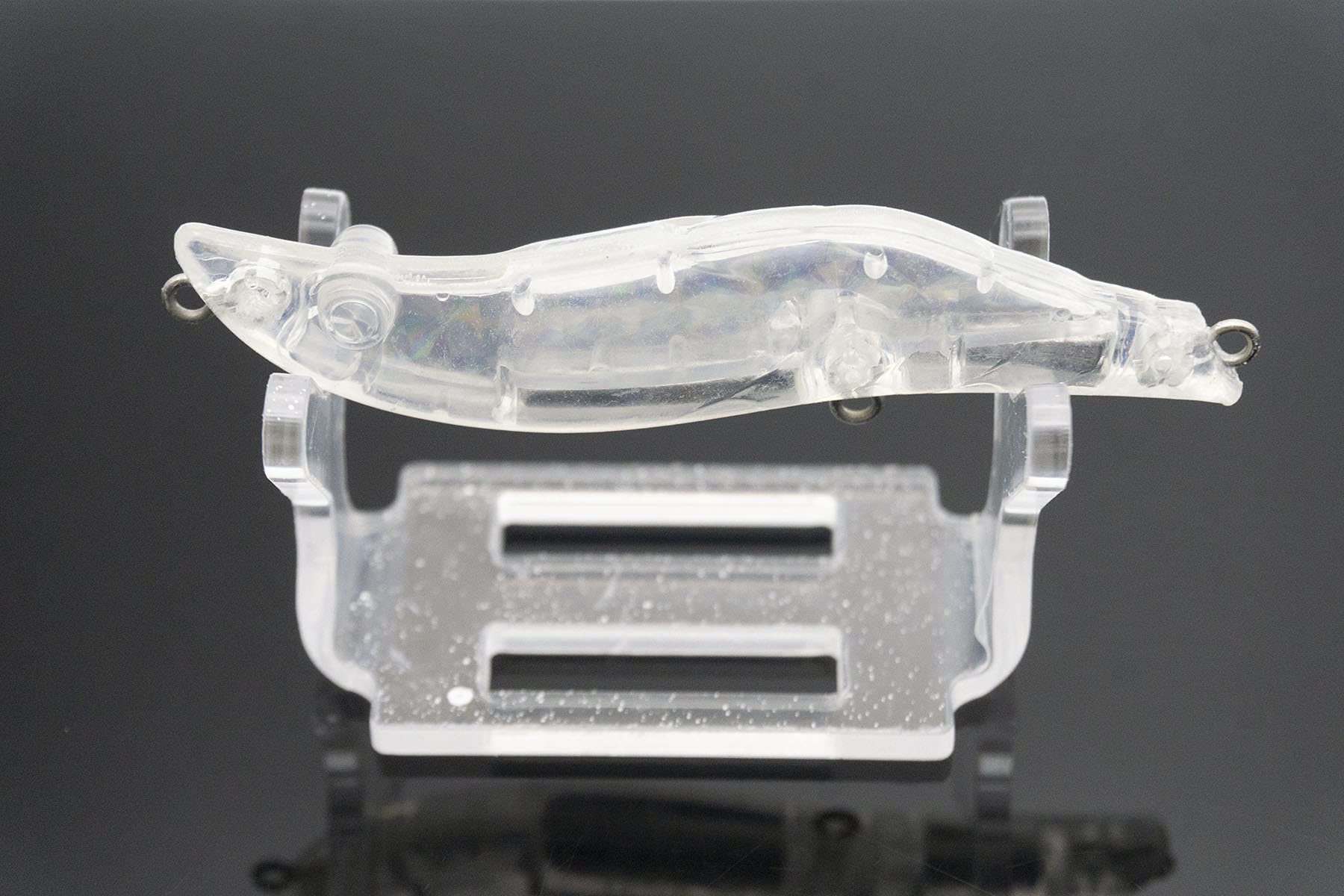 10pcs Unpainted Shrimp Fishing Lure Body 80mm 12.3g Blank Hard topwater Lures 6040# Free Eye