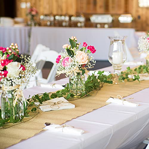 B-COOL ๐๐๐ฟ๐น๐ฎ๐ฝ ๐ง๐ฎ๐ฏ๐น๐ฒ ๐ฅ๐๐ป๐ป๐ฒ๐ฟ 2 Pieces 13x108 Inch Dining Table Runner Dresser Cover for Farmhouse Jute Table Runner Fabric Wedding Party Fall Decorations Khaki