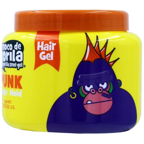 Moco de Gorila Punk, Hair Styling Gel, Gives your Hairstyle a Long-Lasting Effect, Reactivate with Water, High Fixation, 3-Pack of 9.52 Oz Each, 3 Jars