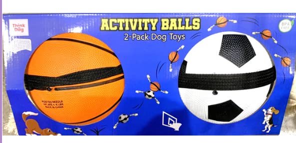2 Pack Dog Balls Activity Balls Supports Outdoor Exercises