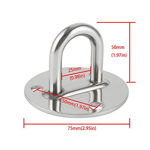 Alise Stainless Steel Ceiling Hooks Hammock Swing Hook Hanger Heavy Duty Eyebolt Hanging Kit,DD004-4P 4 Pack