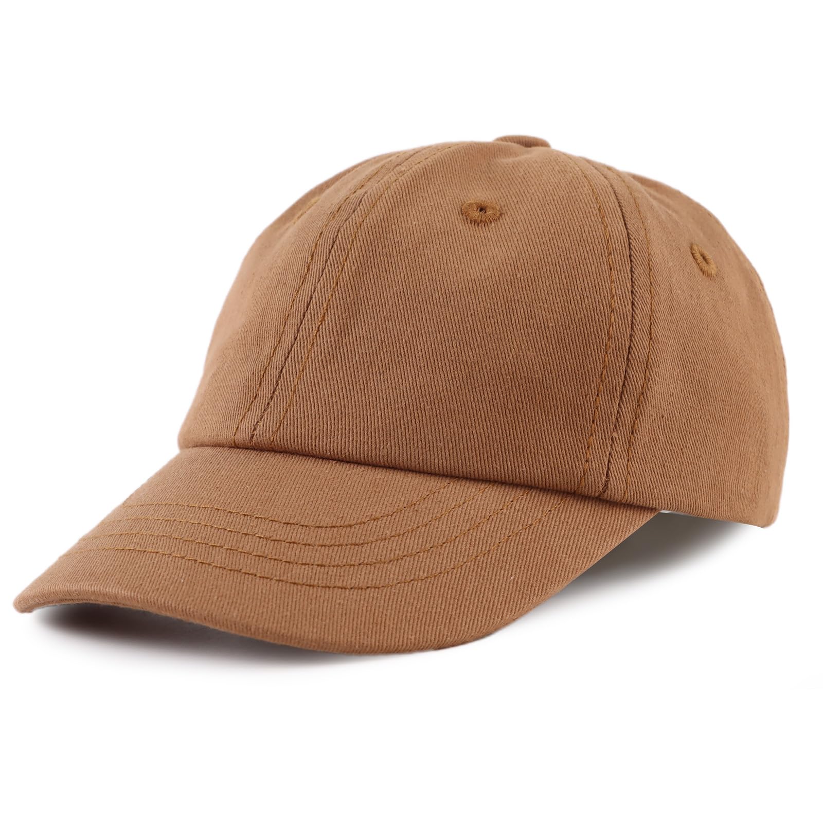 Summer Baby Boy Baseball Hat Kids Girl Hat Cotton Toddler Sun Hats for Boys 6M-10Y (Brown, 48cm)