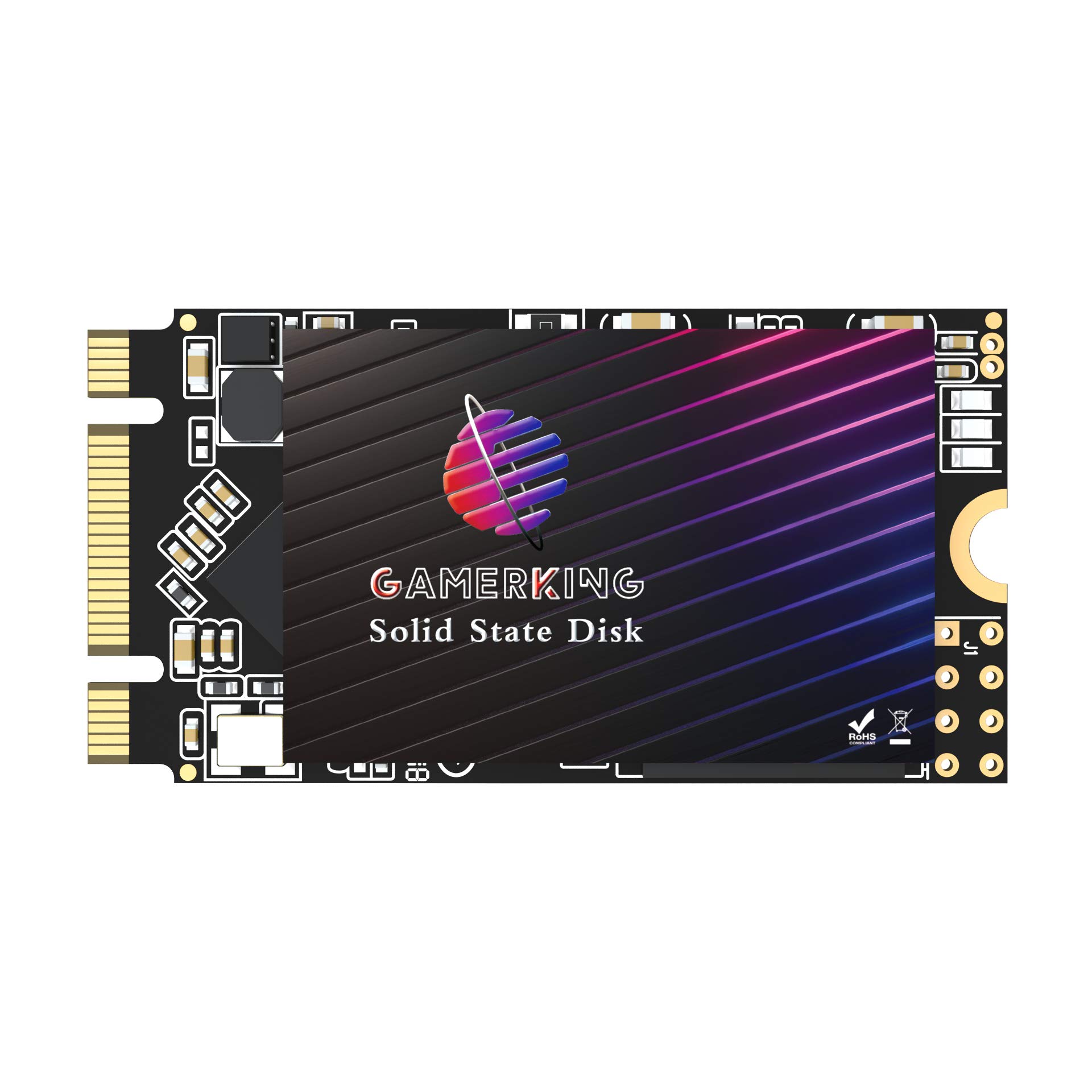 Gamerking SSD M.2 2242 512GB NGFF Internal Solid State Drive High Performance Hard Drive for Desktop Laptop SATA III 6Gb/s M2 SSD 480gb 500gb 512gb (512GB, M.2 2242)