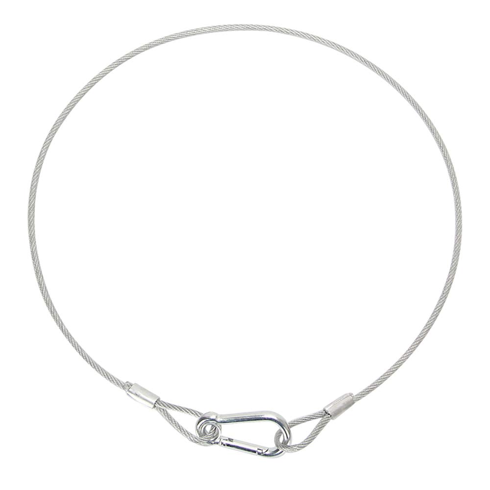 10PCS WorldLite Premium Stage Lights Safety Cable, 110lb Load Duty and 4mm in diameter, 31.5โโ Stainless Steel Safety Rope for Stage Lighting Par Light Moving Head Light