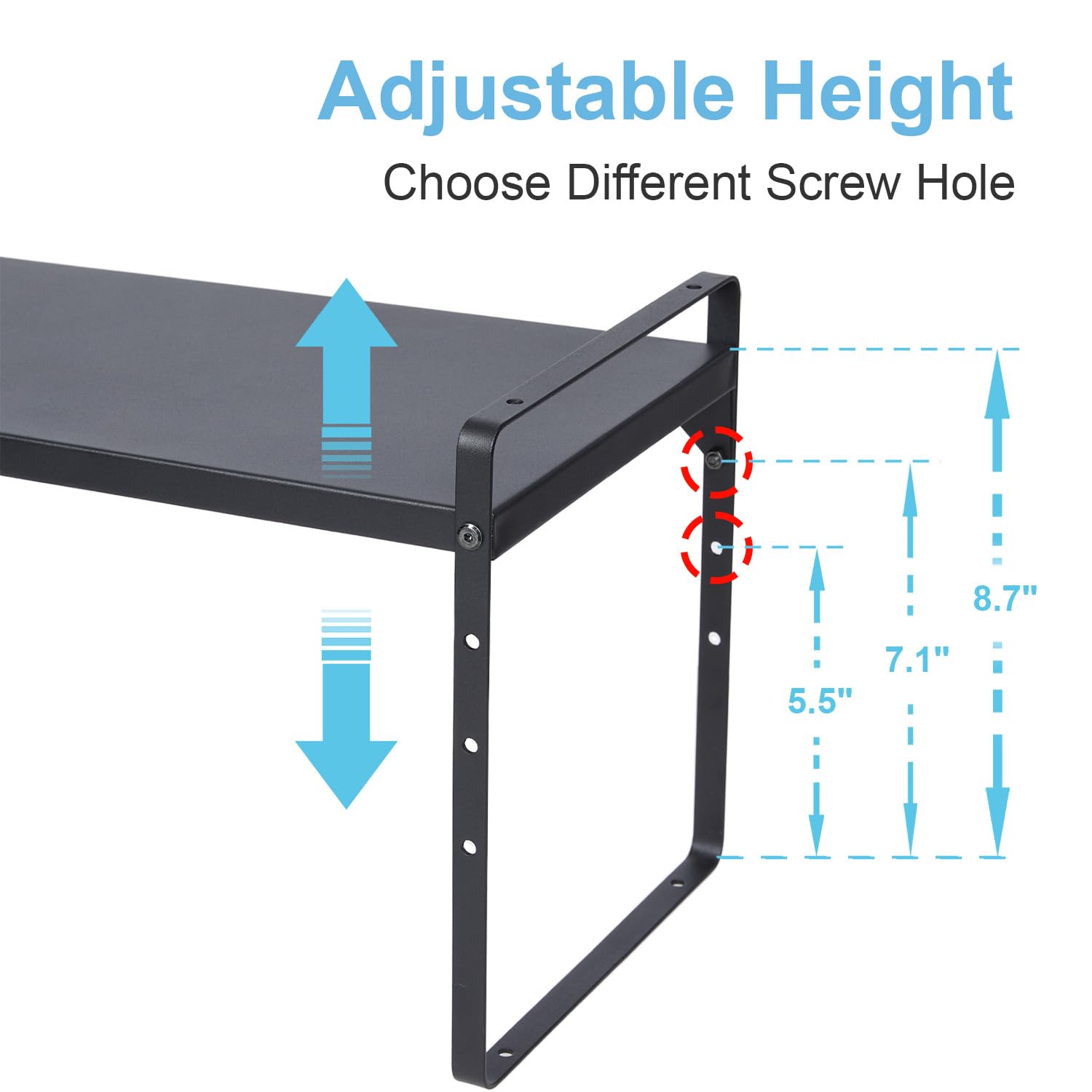 2 Pack Expandable Kitchen Cabinet Organizer Shelf, Stackable Kitchen Counter Storage Shelves Organizers, Adjustable Small Storage Shelf Rack Stand Riser For Mug Coffee Cup Dish Plate, Length: 25.5โ