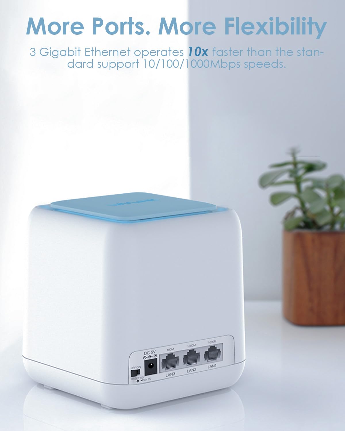 Whole Home WiFi System-WAVLINK AC1200 Dual-Band Mesh WiFi System,Up to 4000 Sq.ft. Coverage,Replaces WiFi Router & Extender, Touchlink, Parental Control, Full Gigabit, Wave 2, MU-MIMO, 3-Pack…