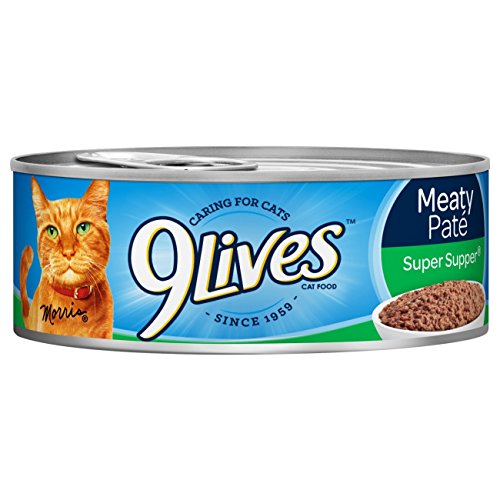 9Lives Meaty Paté Super Supper Wet Cat Food, 5.5 Ounce (Pack of 24)