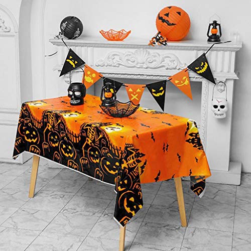 KIPETTO Halloween Cotton Fabric 16Pcs Squares Printed Patchwork Fabric for DIY Sewing Scrapbooking Quilting Masks, 9.8" x 9.8"