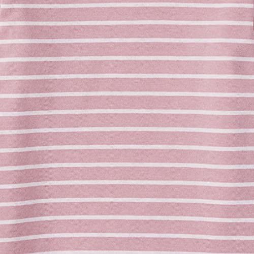 The Children's Place Baby Girls and Toddler Long Sleeve Print Top 2-Pack Shirt, Rose Quartz, 2T US