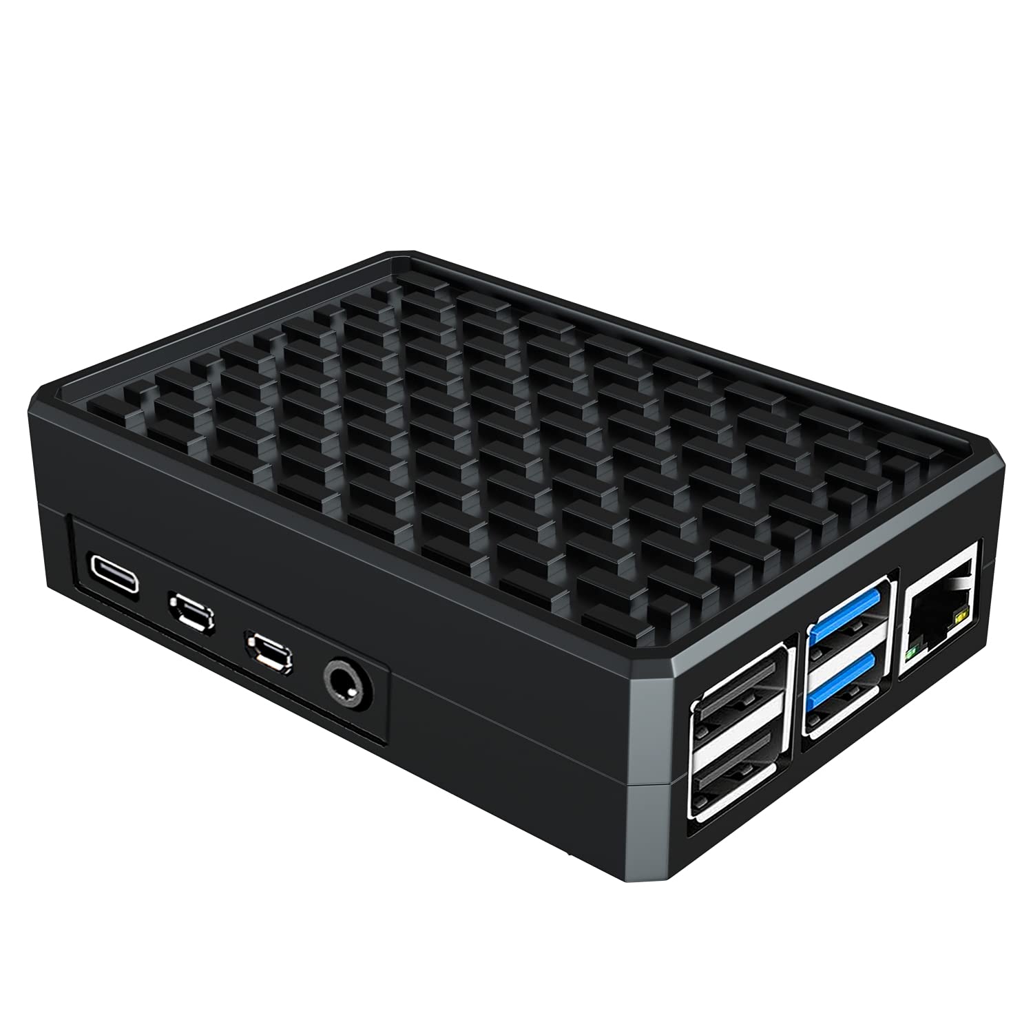 Raspberry Pi 4 Case, Miuzei Aluminiun Raspberry Pi Case Passive Cooling with Heatsink Cooler for Pi 4 Model B 8GB/4GB/2GB