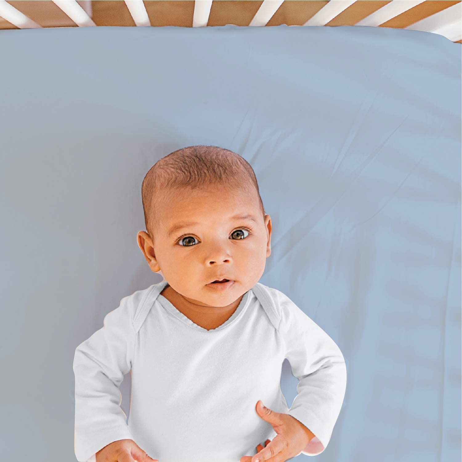 The Peanutshell 7 Piece Baby Nursery Set for Boys or Girls - Newborn, Infant & Toddler Nursery Bedding Set Decor with Crib Bedding Comforter, 5 Crib Sheets, and Skirt - Nautical