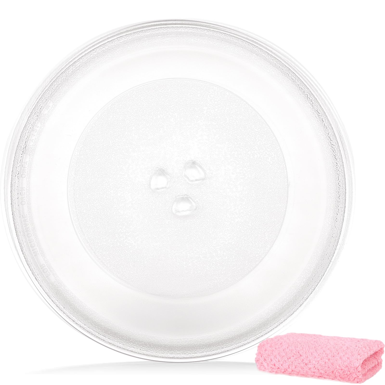 12" Microwave Plate Replacement, Compatible with Whirlpool Glass Turntable Tray, Equivalent to W10337247, W11367904