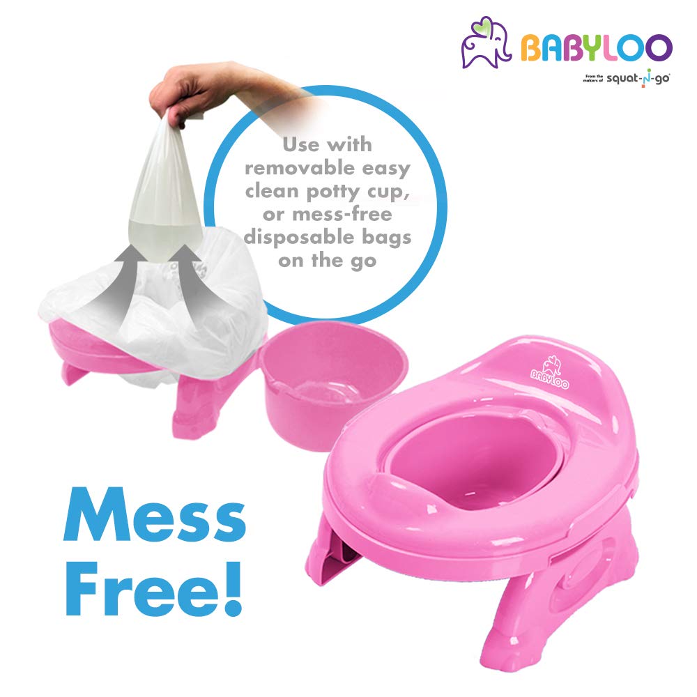 Babyloo Multipurpose 2 in1 Travel Potty (Pink)