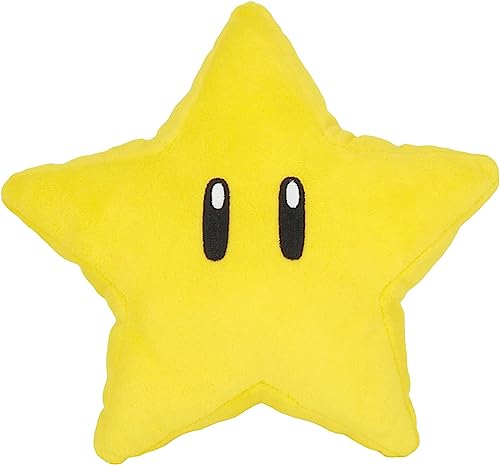 8'' Super Star Plush Pillow, Yellow Star Man Plush Stuffed Toy Xmas Birthday Gift for Kids Fans