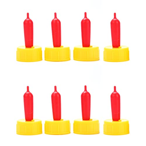 8 Pack Goat Nipple Bottles - Nipple for Feeding Goats - Soft Rubber Pacifier for Nursing Lambs and Goat Kids - Essential Supplies for Feeding Goats - The Miracle Nipple Bottle Pops Included