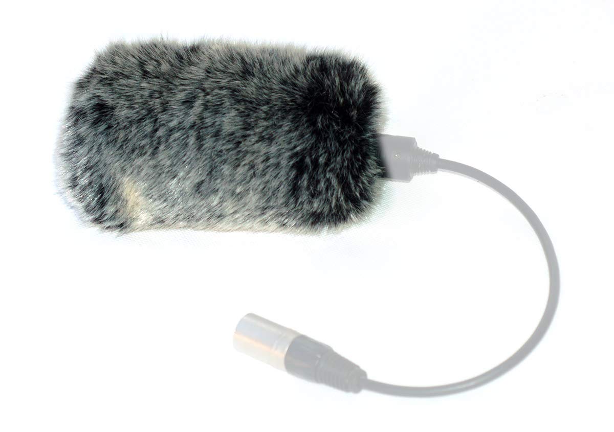 13cm Furry MIC Windshield Windscreen Compatible for Sony ECM-XM1 CG1 NV1 PS1 HVR HD1000U HXR-MC2000E MC2500 XLR-A2M K1M K2M CG50BP Audio-Technica AT875R Camcorder Microphone