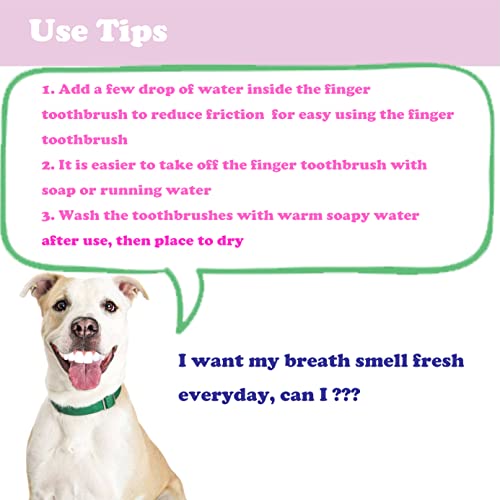 FadaStore 8 Units Pack Pet Finger Toothbrush for Dogs & Cats, Extra Soft Silicone Bristles Professional Dog Toothbrush & Cat Toothbrush, Easy Teeth Cleaning for Dog Dental Hygiene