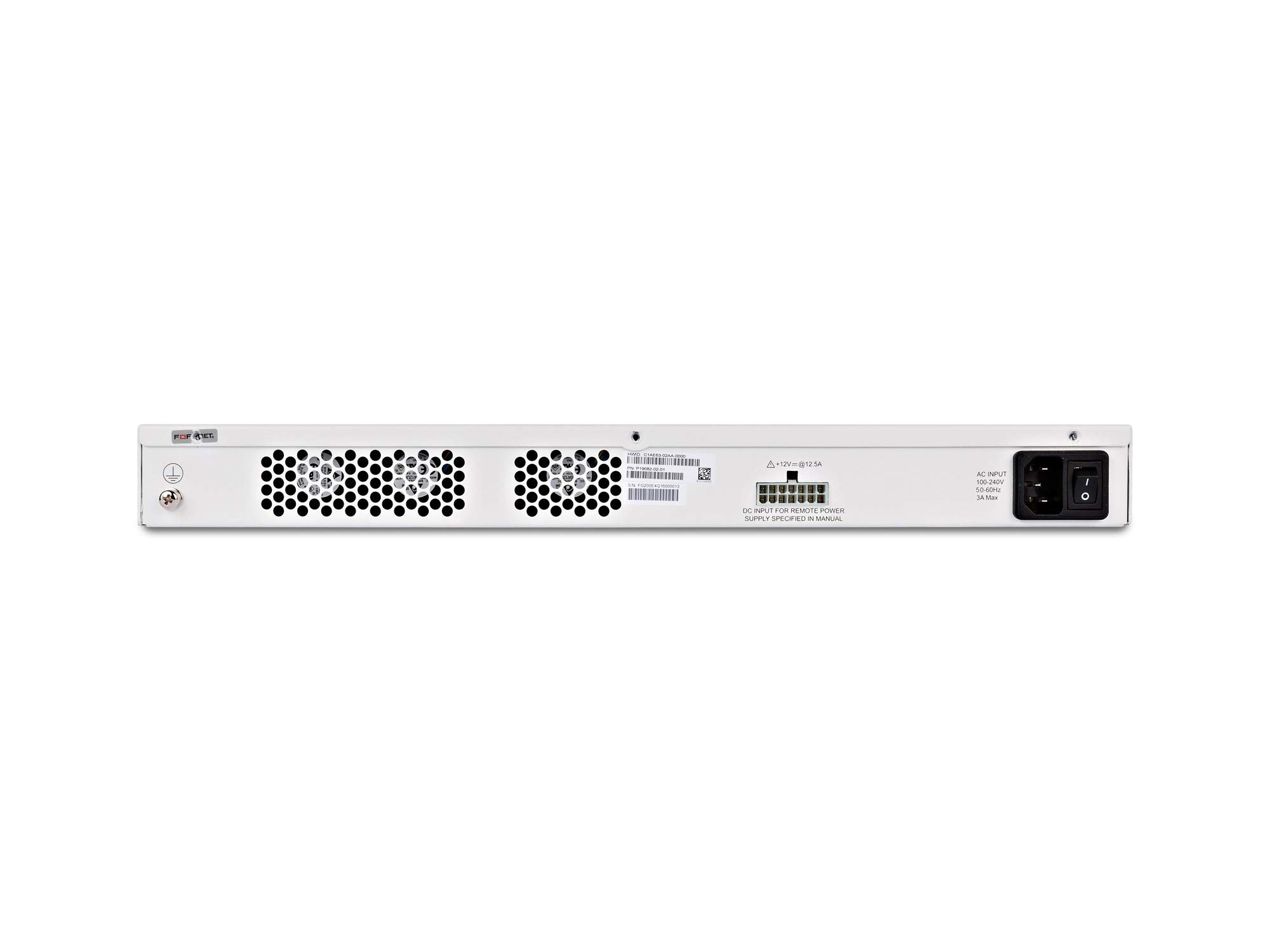 FORTINET FortiGate-200E Network Security Appliance with 1 Year 24x7 FortiCare FortiGuard Enterprise Protection (FG-200E-BDL-811-12)