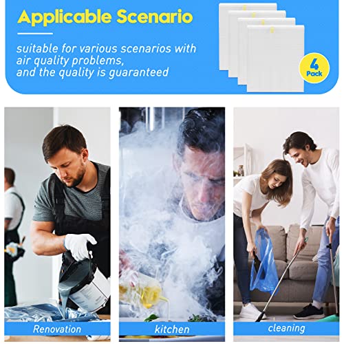 4 Pack C545 True HEPA Replacement Filter S Compatible with Winix C545 Air Purifier, Replaces Winix Filter S 1712-0096-00