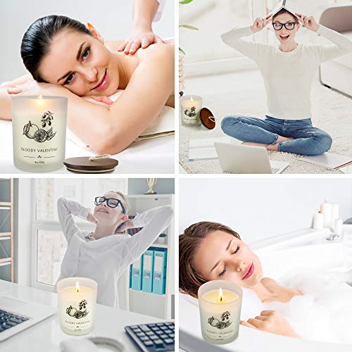 4 Pack Candles for Home Scented, Aromatherapy Candles Gifts Set for Women, Soy Wax 200 Hour Long Lasting Jar Candles Gift for Birthday Mom Christmas Thanksgiving Day Present
