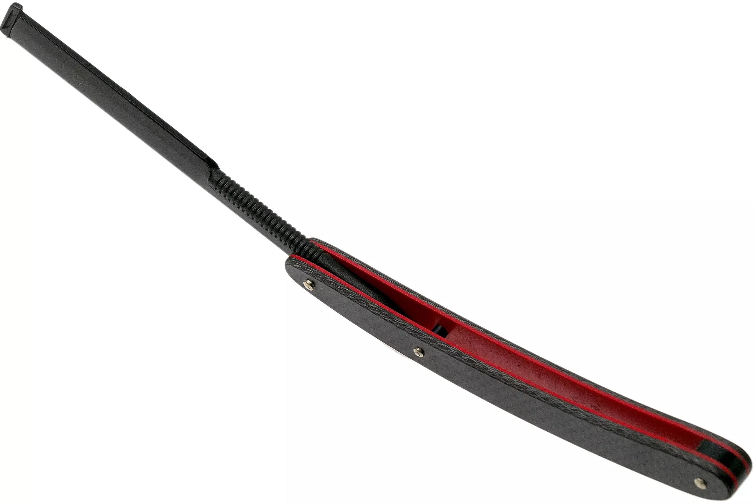 BÖKER Barbarette Carbon Fiber Straight Razor, Black and Red