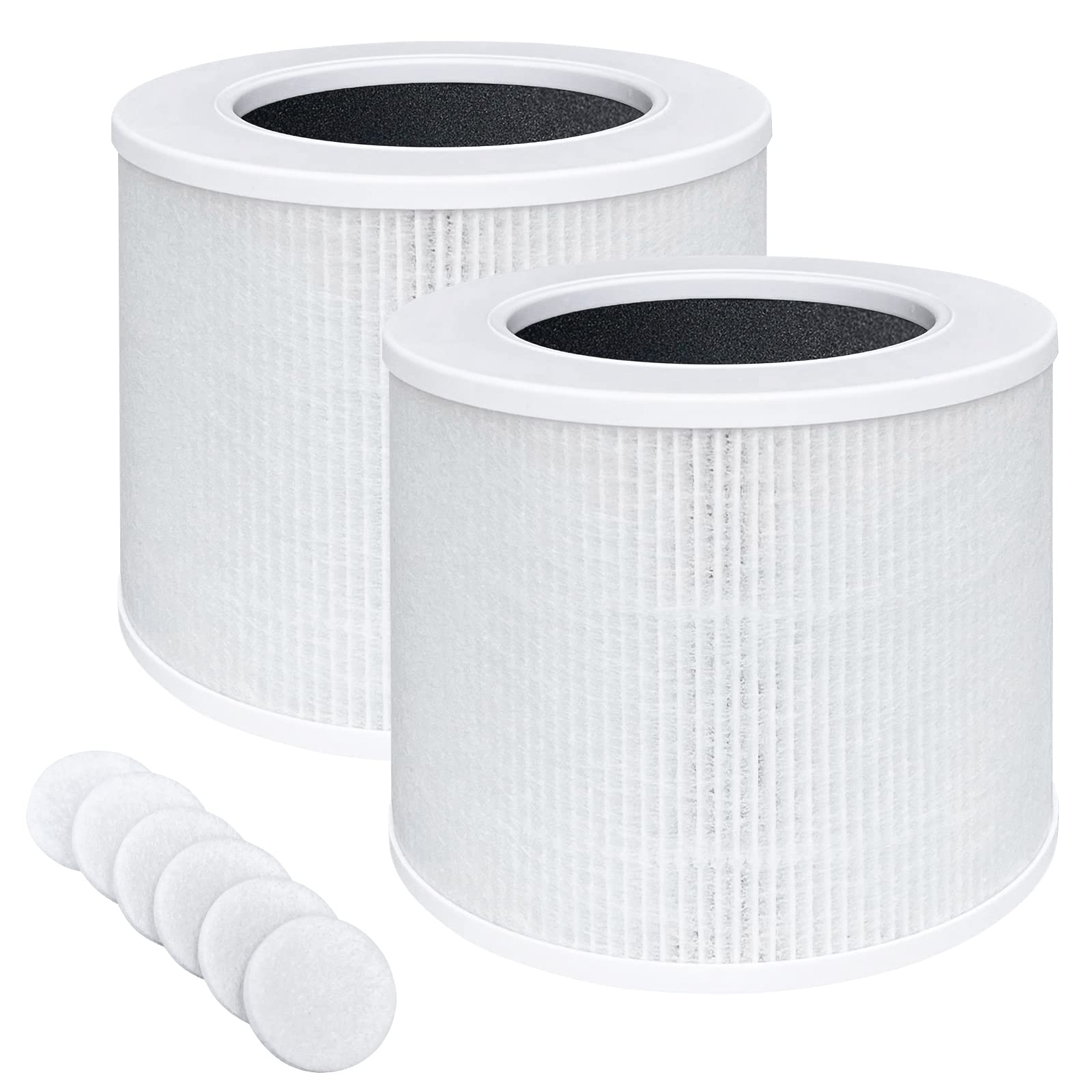 2 Pack Replacement Filter Compatible with Air Purifier, with 6 Aroma Pads