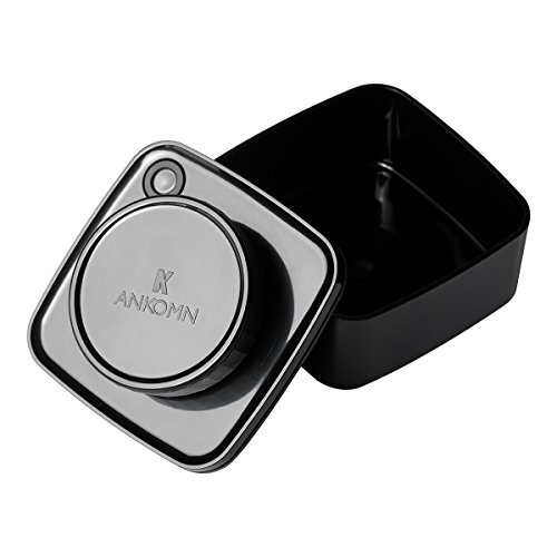 ANKOMN Turn-N-Seal vacuum/airtight moisture prevent storage container perfect for Coffee Teas Rice Nuts Medicine opaque (Black, 0.3quart)