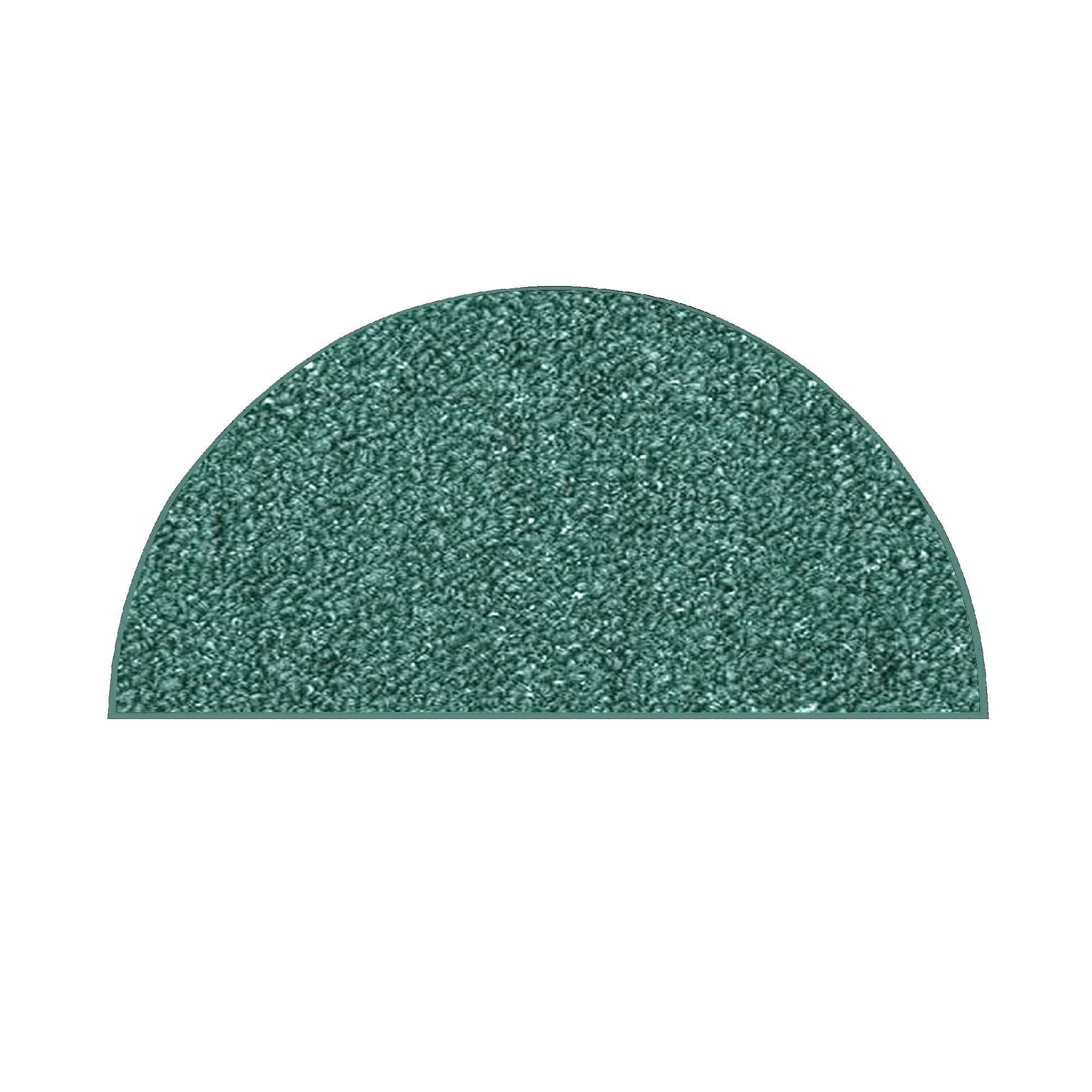 Furnish my Place Modern Plush Solid Color Olive Green Rug, Indoor Area Rug, Half Round Rug, Doorway Rug, Home Décor Rug, Perfect for Living Room, Entryway, Made in USA - 18" x 36" Half Round