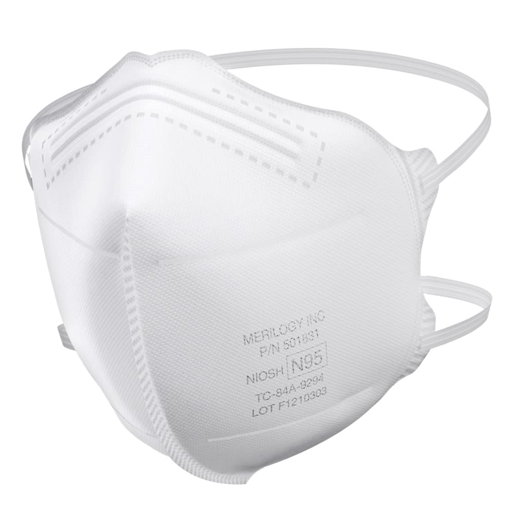 N95 Mask Respirator [ Made in USA ] NIOSH Certified N95 Particulate Respirators Face Mask (Pack of 30)