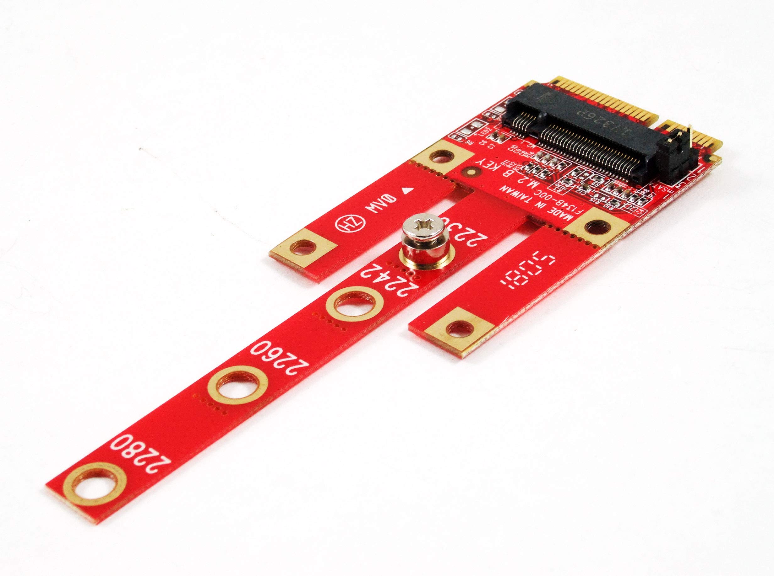 Ableconn MPEX-134B Mini PCIe Adapter with M.2 Key B Slot - Support USB/PCIe/SATA Based M2 B Key or B-M Key Module for Mini PCI Express