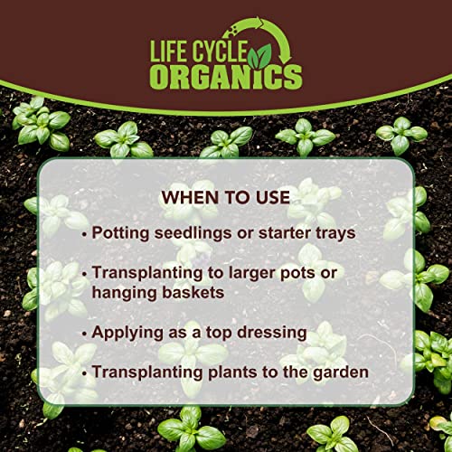 20 oz 100% Organic Worm Castings β Natural Superfood for Plant Growth, Root Development & Growing Healthier, Stronger Crops β Non Toxic & Kind to Soil β Resealable Zip Pouch β Life Cycle Organics