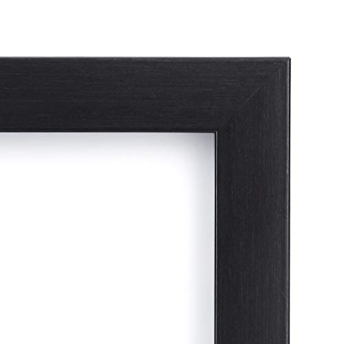 Amazon Basics Rectangular Photo Picture Frame, 4" x 6", Pack of 5, Black