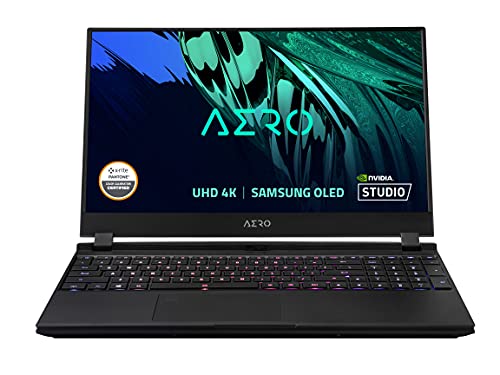GIGABYTE AERO 15 OLED KD - 15.6" UHD 4k AMOLED IPS, Intel Core i7, NVIDIA GeForce RTX 3060 Laptop GPU 6GB GDDR6, 16GB RAM, 512 GB SSD, Win10 Pro, Creator Laptop (AERO 15 OLED KD-72US623SP)