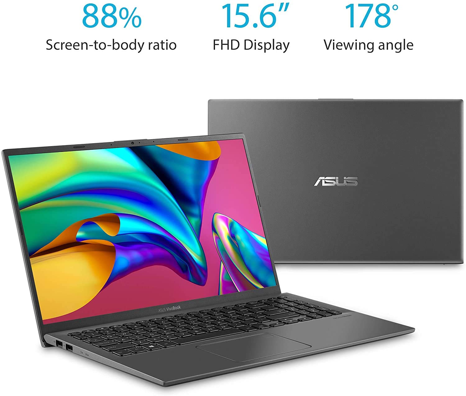 ASUS 2021 VivoBook Ultra Thin and Light 15.6'' FHD Laptop Intel 10th gen Quad-Core i7-1065G7 up to 3.9GHz 32GB RAM 1TB SSD Chiclet Keyboard WiFi Webcam Windows 10 Aloha Bundle
