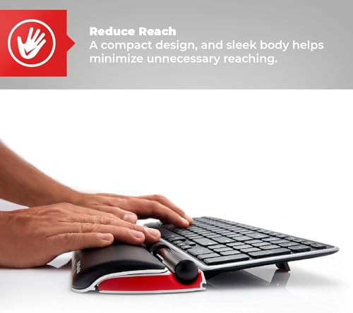 Contour Design Balance Keyboard – Wired, Ergonomic Design - Compact Size, Adjustable Tilt to Support Wrist Strain, Plug & Play PC/Mac