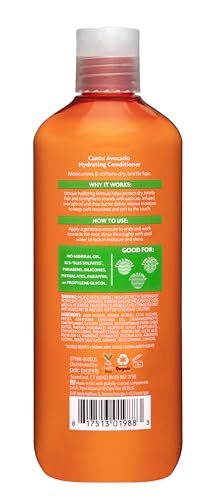 Cantu Avocado Sulfate Free Cream Conditioner with Avocado Oil & Shea Butter, 13.5 Fl Oz