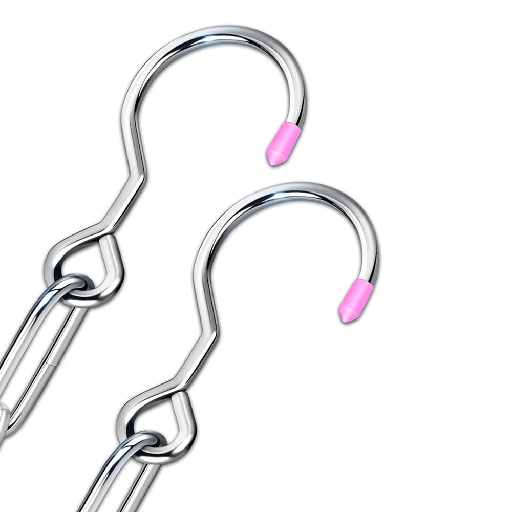 2-pcs Stainless Steel Chains, Hanging Chains, Lifting Drying Chains, Thicker Drying Ropes, Hanging Chains, Stainless Steel Drying Racks, Home Decoration (2-pcs 1m)
