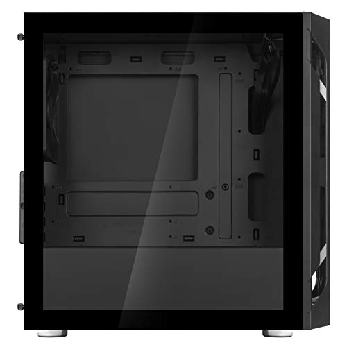 SilverStone Technology FARA H1M Tempered Glass, Black, Mid-Tower Micro-ATX Case with Mini-DTX and Mini-ITX Support, SST-FAH1MB-G