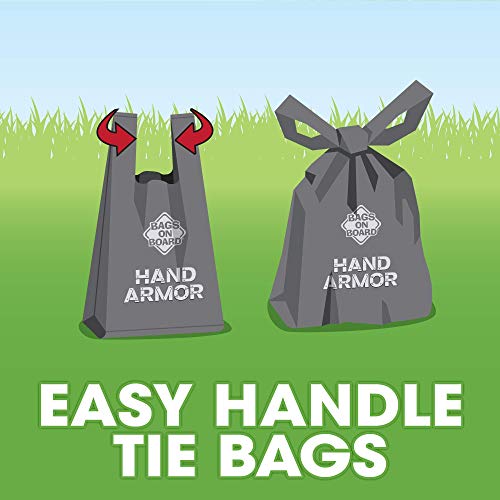 Bags on Board Dog Poop Bags | Extra Thick Waste Pickup Bags with Easy Tie Handles | Easy Dispensing Drawer Pack | 200 Count