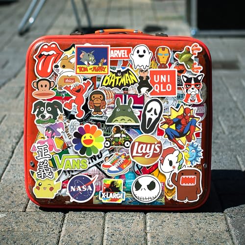 300 PCS Cool Skateboard Stickers,Brand Stickers for Adults Teens,Waterproof Vinyl Stickers for Water Bottle Laptop Luggage Guitar Notebook