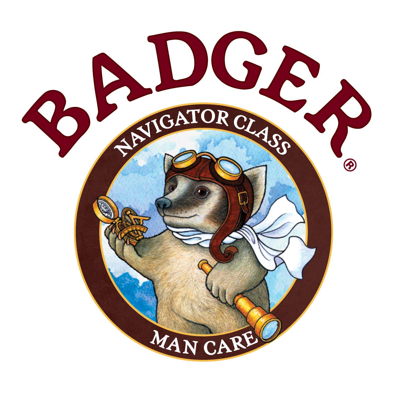 Badger Organic Beard Balm - Leave-In Conditioner, Styling & Moisturizing Treatment for Facial Hair & Mustache, 2 oz