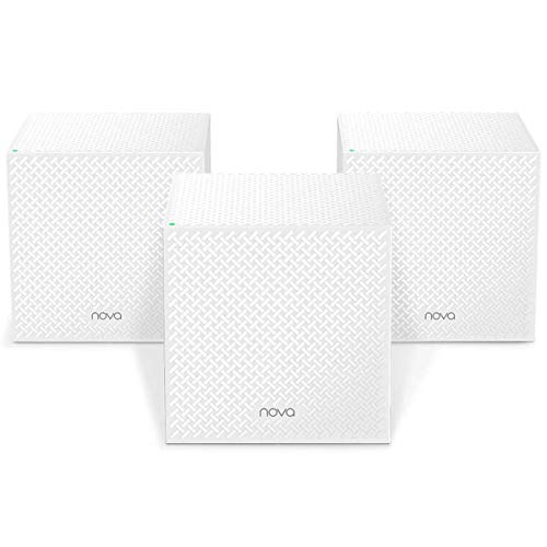Tenda Nova AC Tri Band Mesh WiFi 5 System, White, 3/Pack (NOVA MW12 3PK)