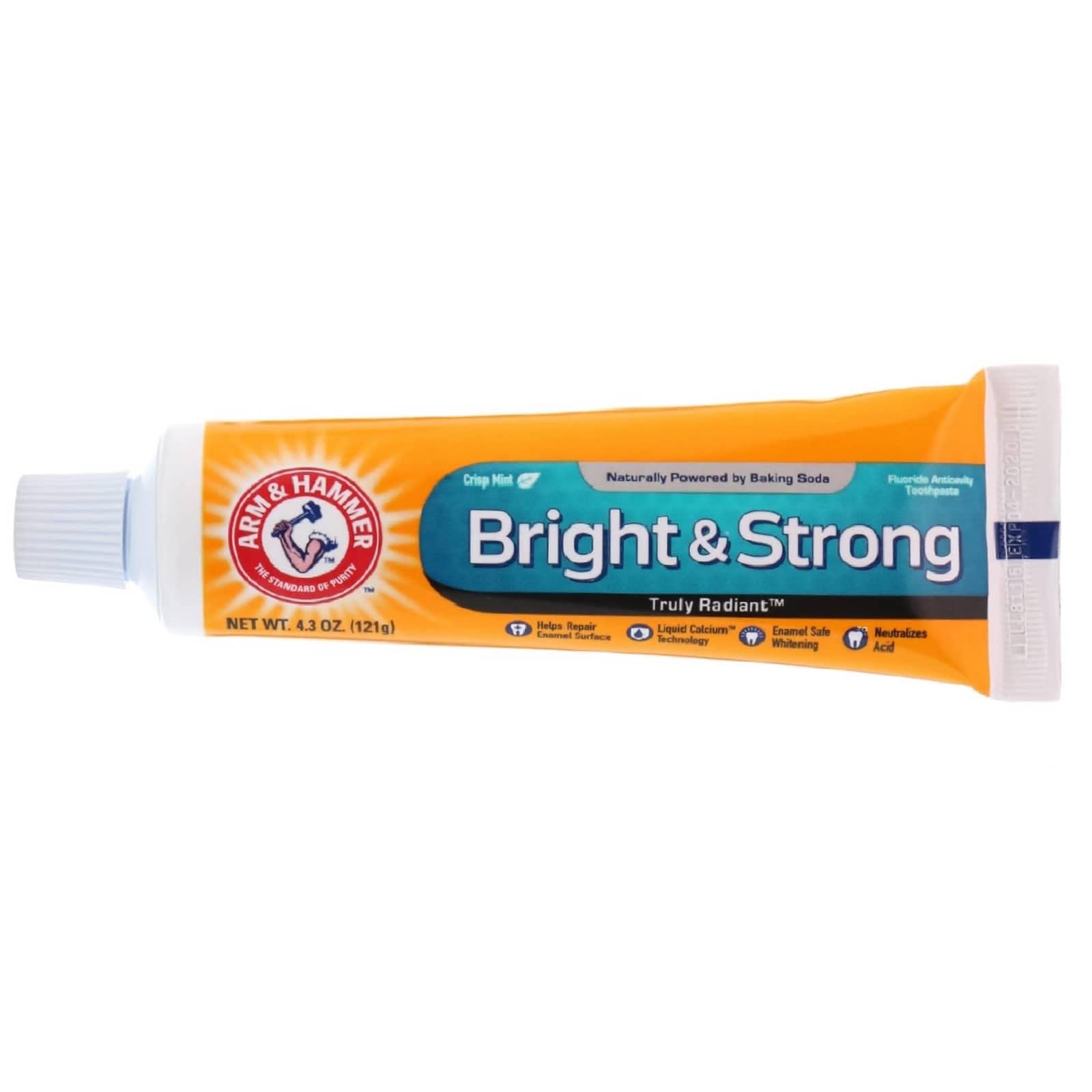 ARM & HAMMER Truly Radiant Bright & Strong Fluoride Anticavity Toothpaste Fresh Mint 4.3 oz
