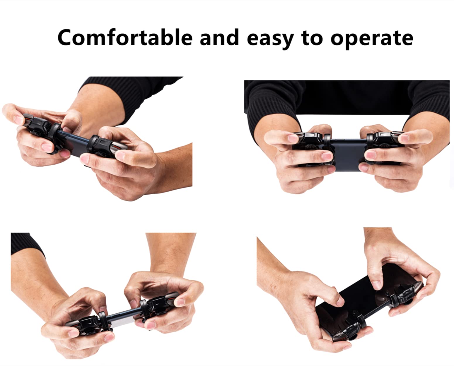 6 Trigger Mobile Game Controller for 6 Fingers Operation with Key Layout Diagram,Joystick Gamepad Compatible with PUBG/Fornite/Call of Duty/Rules of Survival/Knives Out