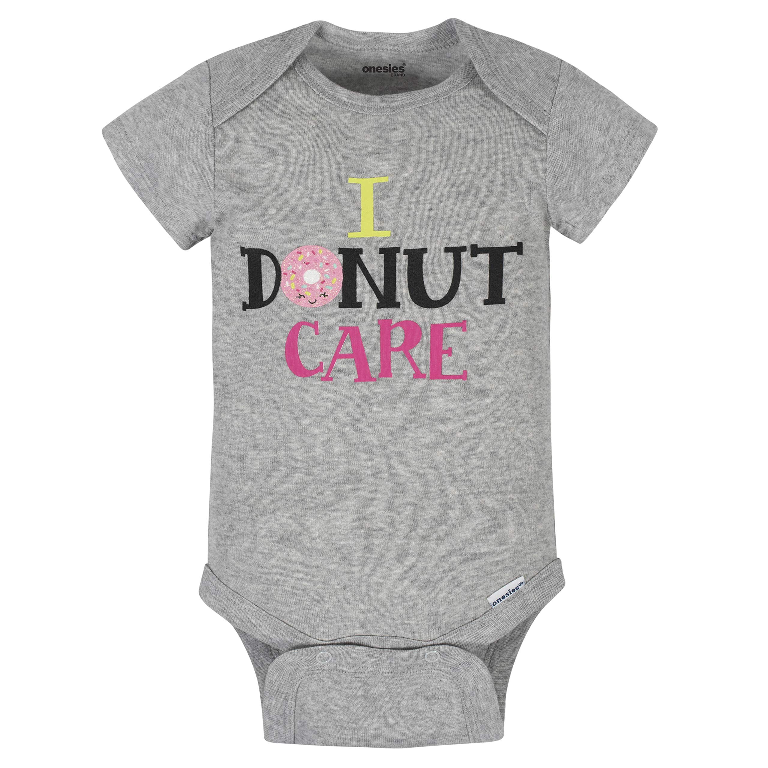 Onesies Brand Baby Girl's 8-Pack Short Sleeve Mix & Match Bodysuits, Pink Sweet Treats
