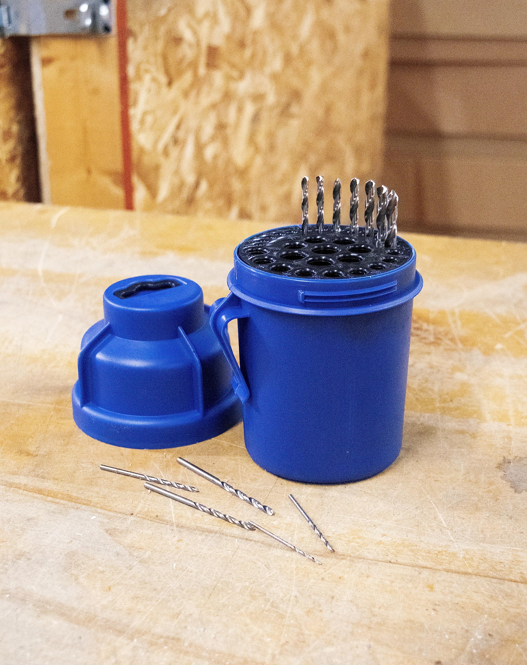 Century Drill & Tool β 28406 29 Piece Empty Drill Bit Index Pod β Holds 29 Jobber Drill Bits, Easy Storage Home Improvement