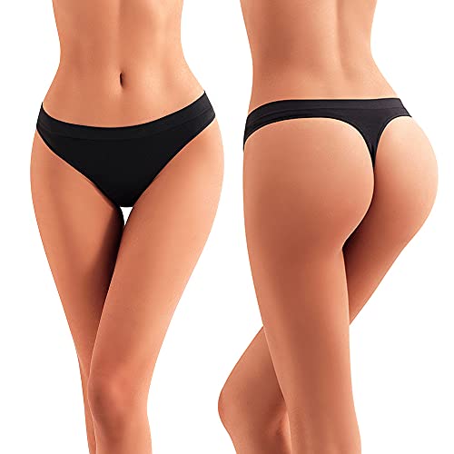 6 pack No Show thong pack for women thongs for women seamless thongs for women pack thong underwear women Multicolor