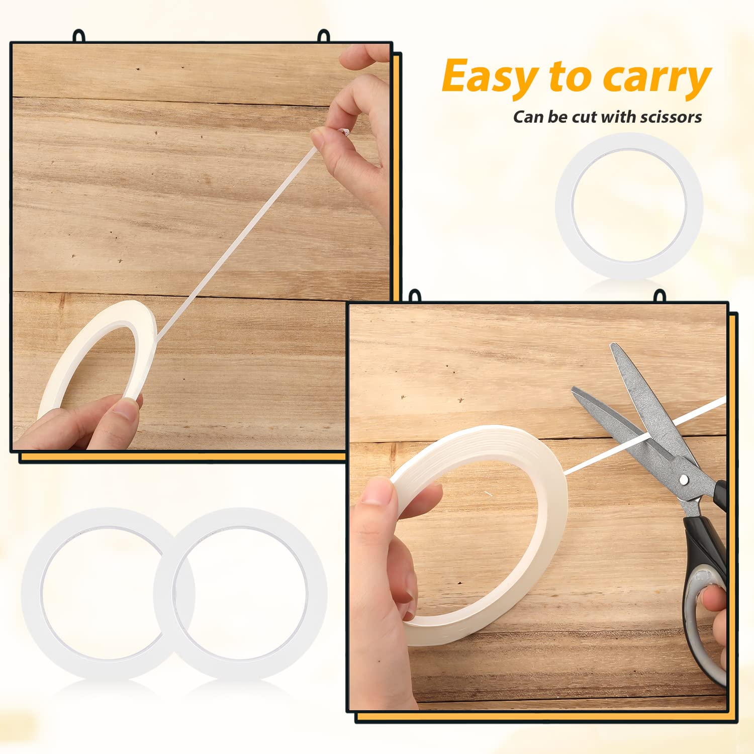 2 Rolls Violin Tape Fingerboard, Violin Fingering Note Sticker, 216 ft/66m Cello Tape Instrument Fingering Tape Violin Tape for Beginners Fretboard Orchestral Instruments (White)